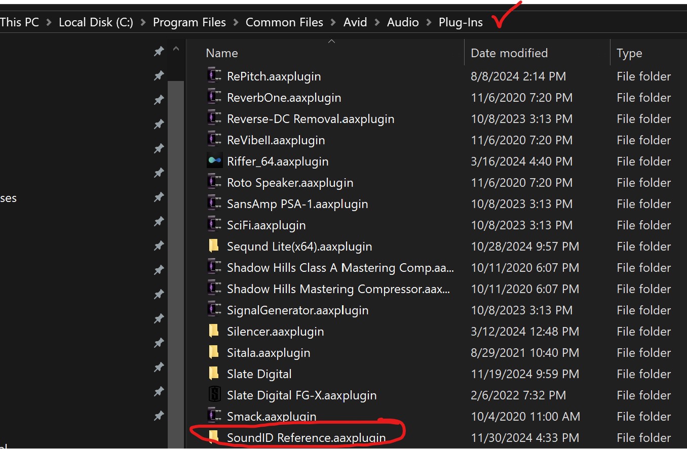 Reference ID plug in not showing in Pro Tools – Sonarworks Support